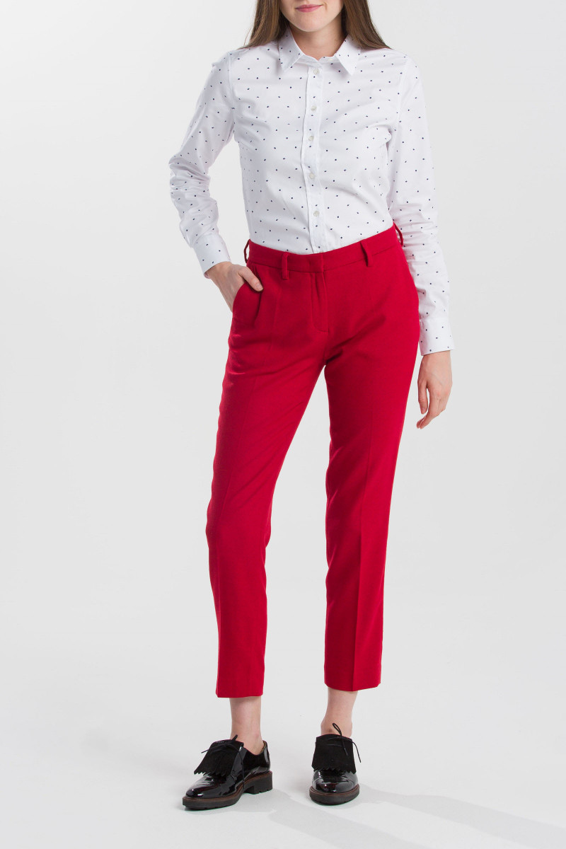 KALHOTY GANT O1.WASHABLE FLANNEL SLIM PANTS | GANT CZ