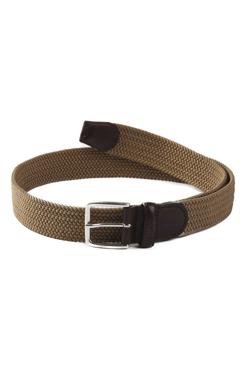 ÖV GANT ELASTIC BRAID BELT DESERT BROWN | GANT HU