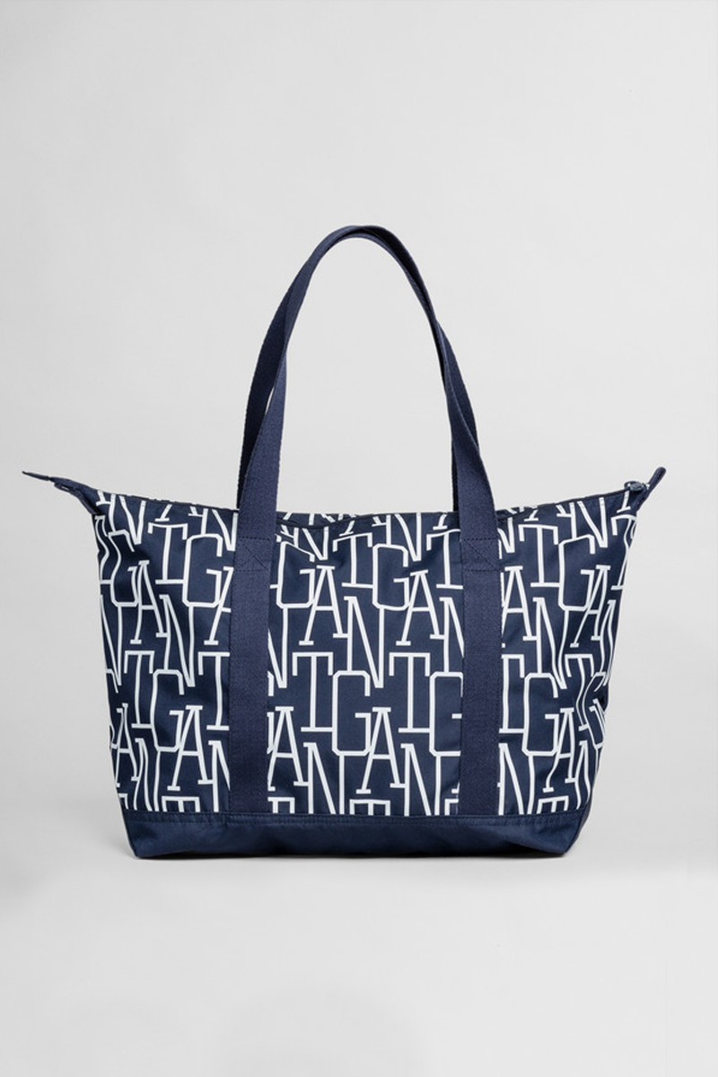 TAŠKA GANT D1. ALLOVER TOTE BAG EVENING BLUE | GANT CZ