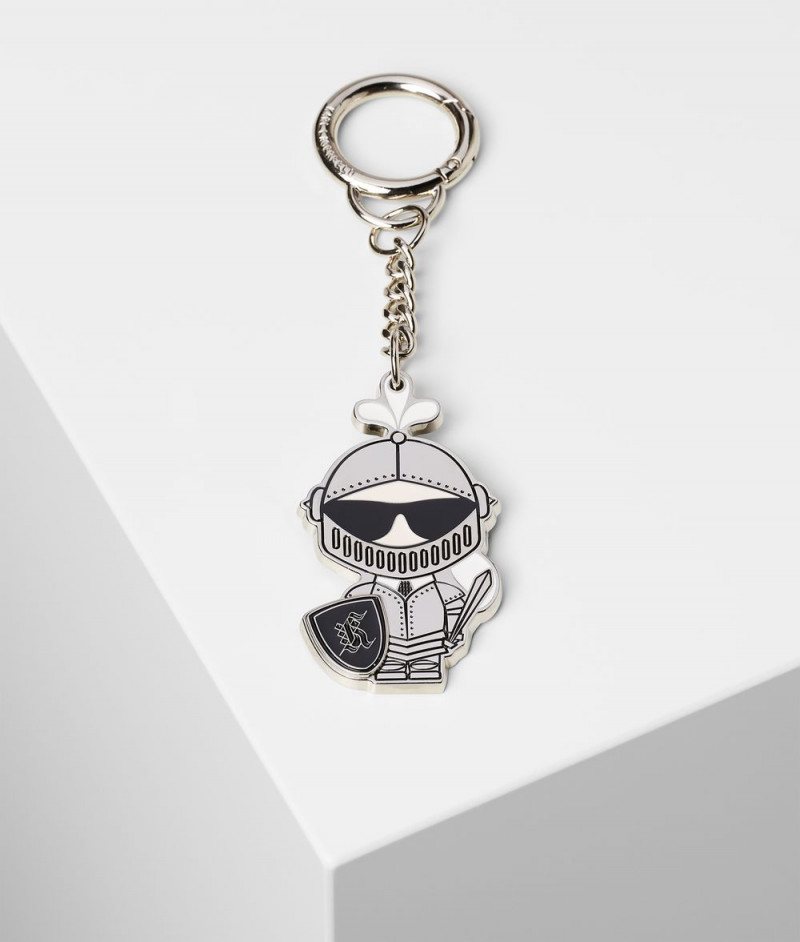 KLÍČENKA KARL LAGERFELD K/TREASURE KNIGHT KEYCHAIN NICKEL | VERMONT CZ