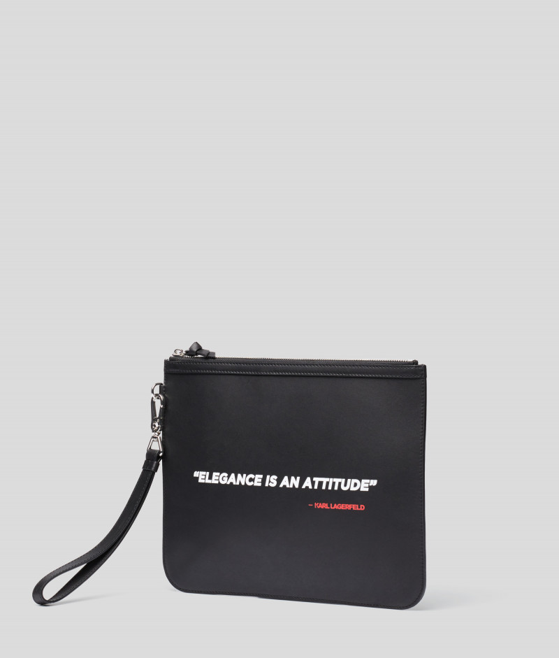 KABELKA KARL LAGERFELD KARL LEGEND CLUTCH ELEGANCE BLACK | VERMONT CZ