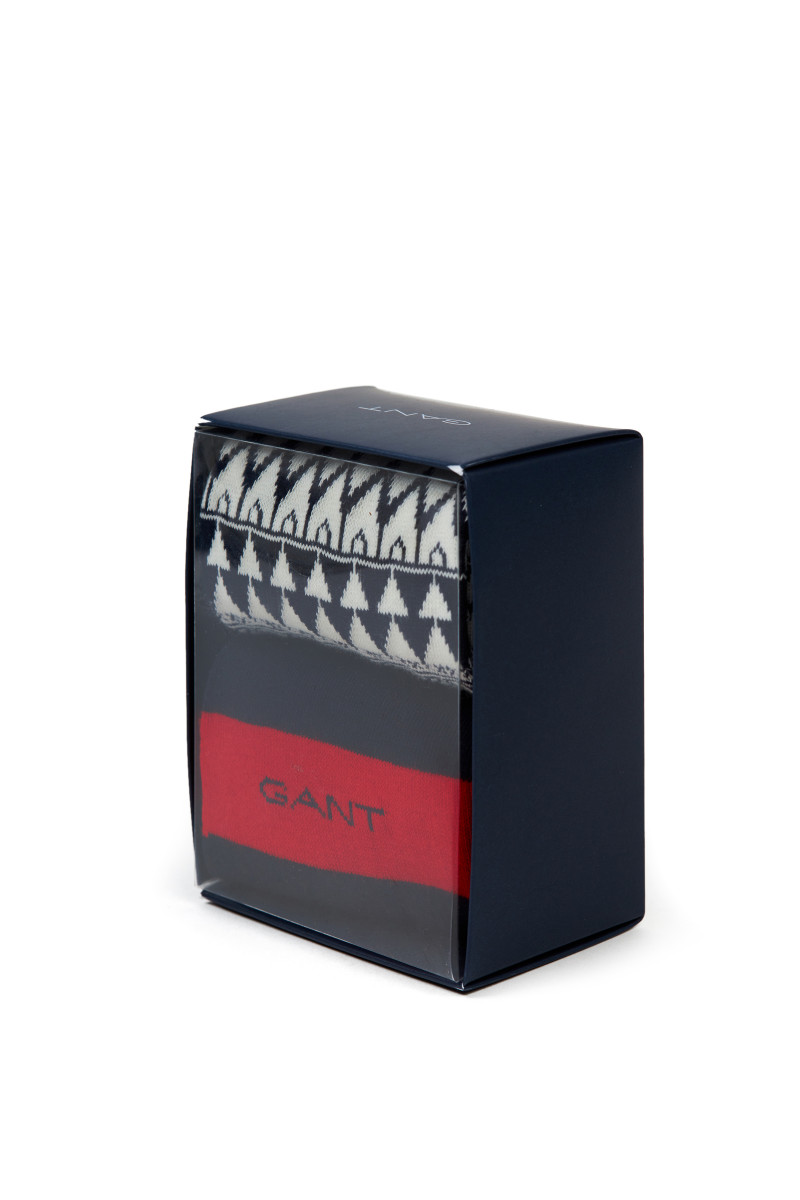 ZOKNI GANT D2. 2-PACK SOCKS GIFT BOX BRIGHT RED | GANT HU