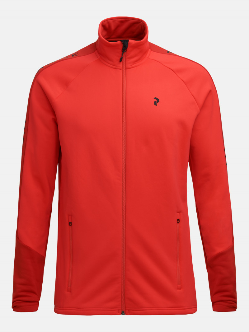 MIKINA PEAK PERFORMANCE M RIDER ZIP JACKET POLAR RED | VERMONT CZ