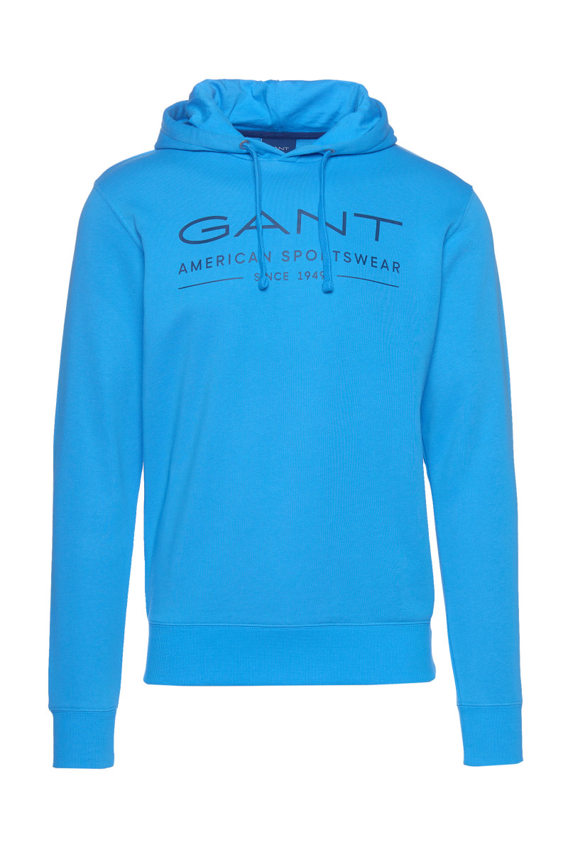 MIKINA GANT MD. SUMMER SWEAT HOODIE pacific blue | GANT SK