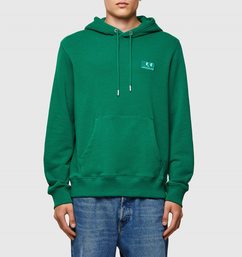 MIKINA DIESEL S-GIRK-HOOD-C.C SWEAT-SHIRT VERDANT GREEN | VERMONT SK