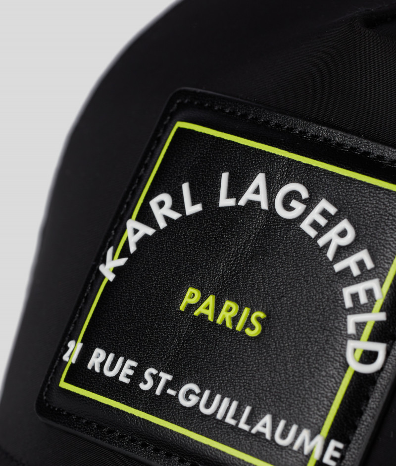 KŠILTOVKA KARL LAGERFELD RSG PATCH CAP BLACK | VERMONT CZ