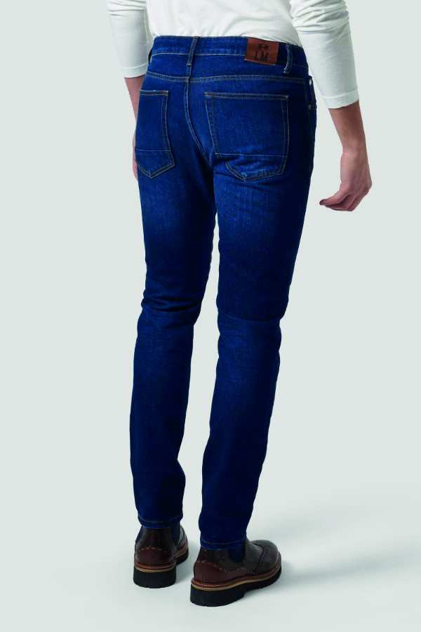 FARMER LA MARTINA MAN TROUSES DENIM REGULAR FIT DARK INDIGO DENIM ...