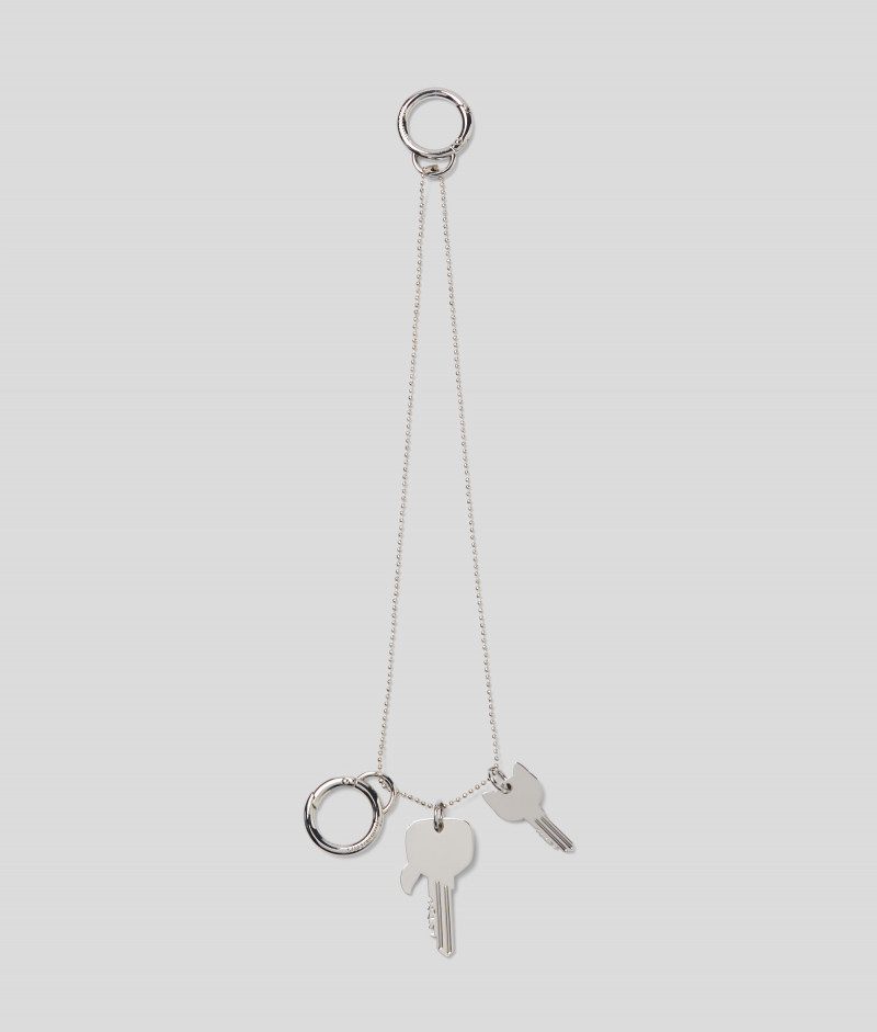 KLÍČENKA KARL LAGERFELD K/IKONIK KEY SET KEYCHAIN NICKEL | VERMONT CZ