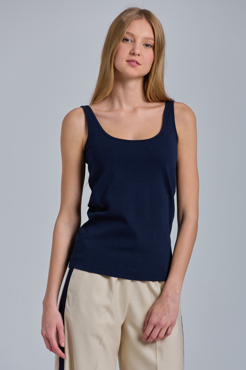 TOP GANT D1. 1X1 RIB TANK TOP EVENING BLUE | GANT SK
