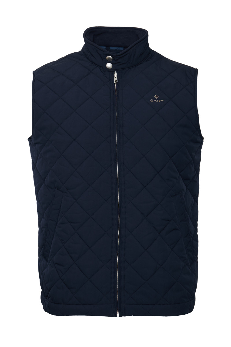 VESTA GANT D1. QUILTED WINDCHEATER VEST EVENING BLUE | GANT SK