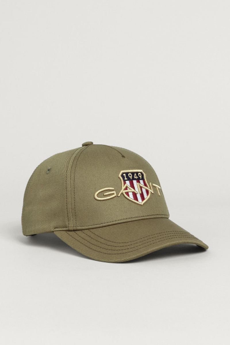 ŠILTOVKA GANT D1. ARCHIVE SHIELD COTTON CAP UTILITY GREEN | GANT SK