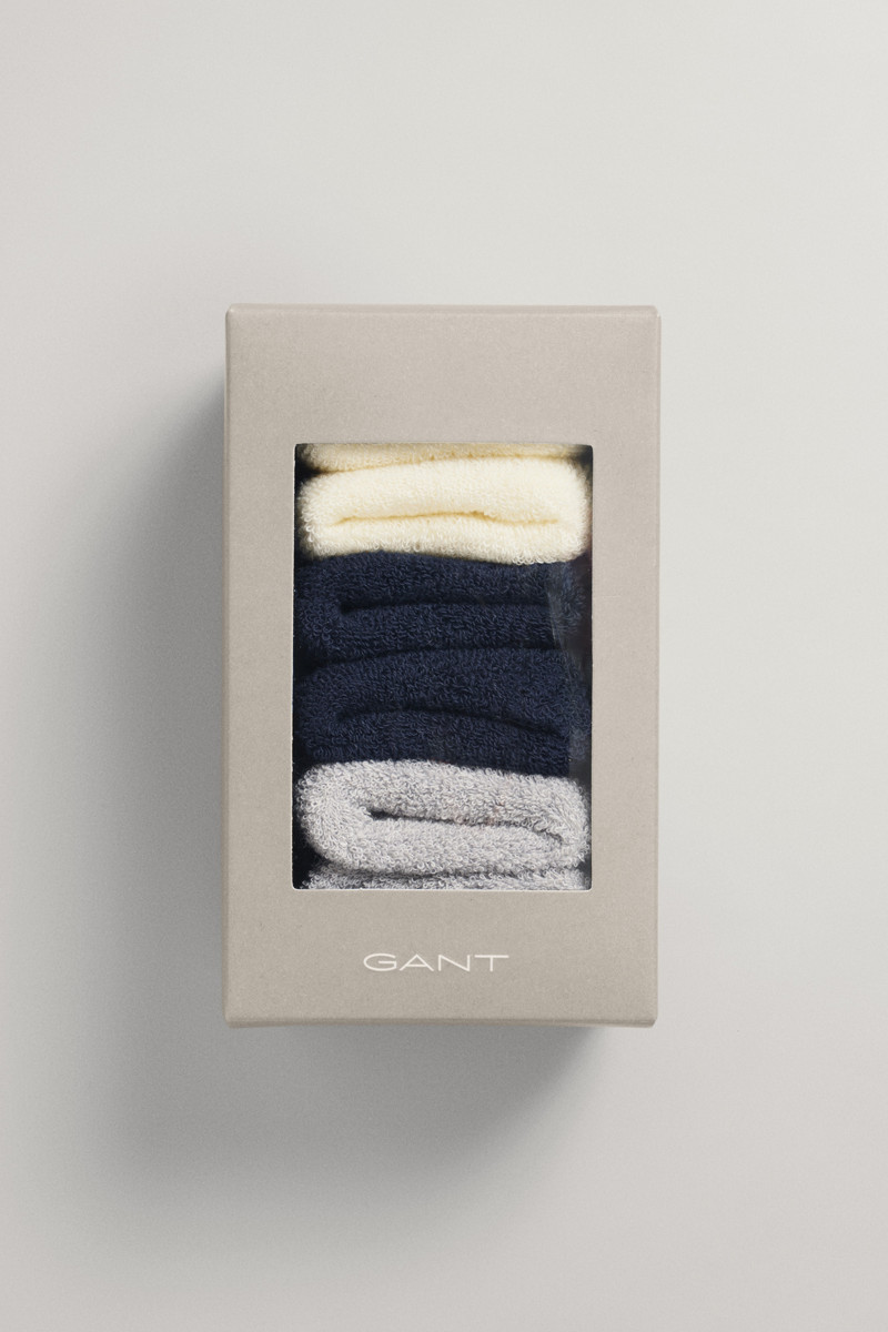 PONOŽKY GANT D1. TERRY SOCKS 3-P GIFT BOX CREAM | GANT CZ