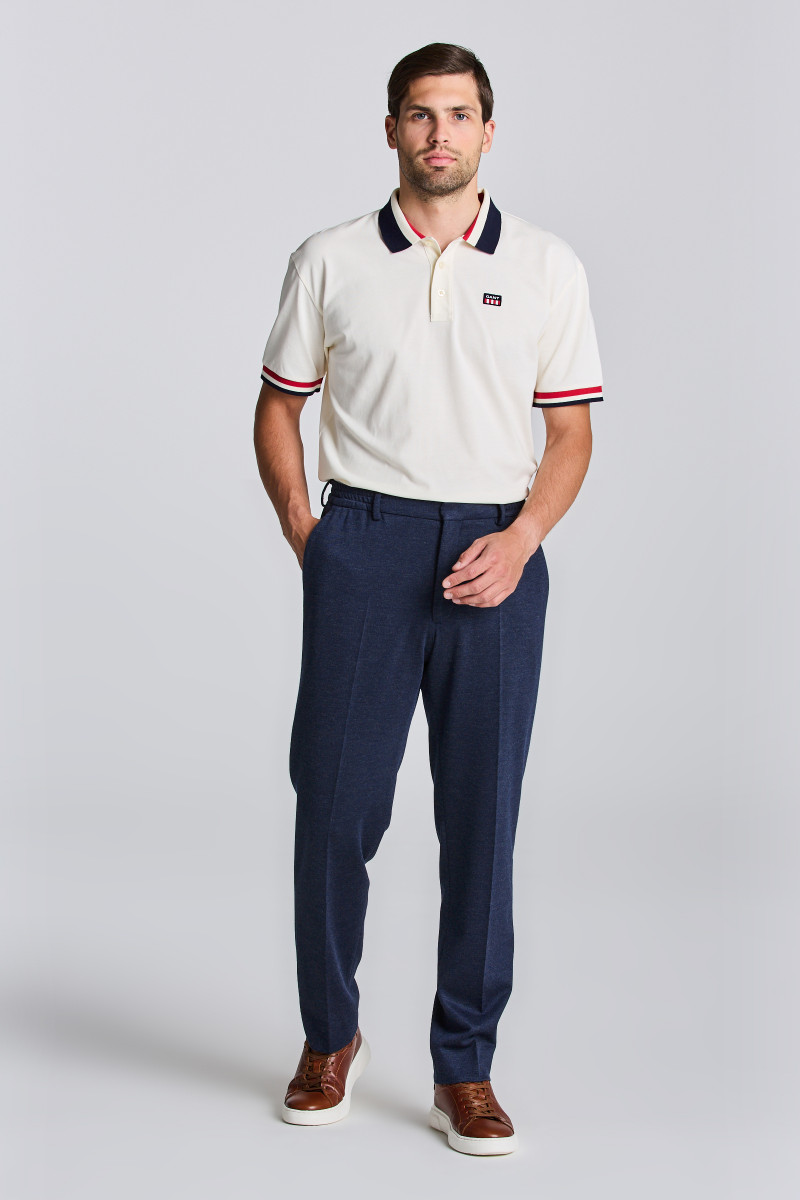 NOHAVICE GANT D1. JERSEY SUIT PANTS MARINE | GANT SK