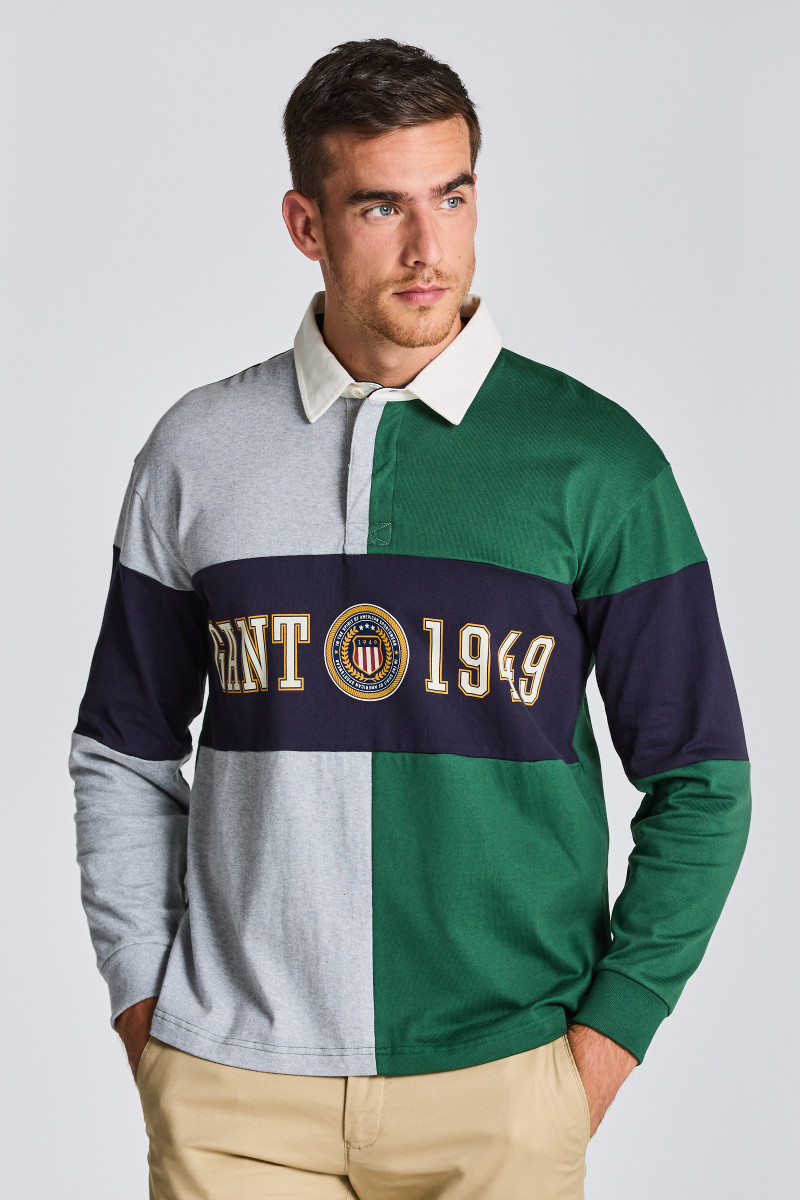 POLOKOŠEĽA GANT D1. CREST SHIELD RUGGER FOREST GREEN | GANT SK