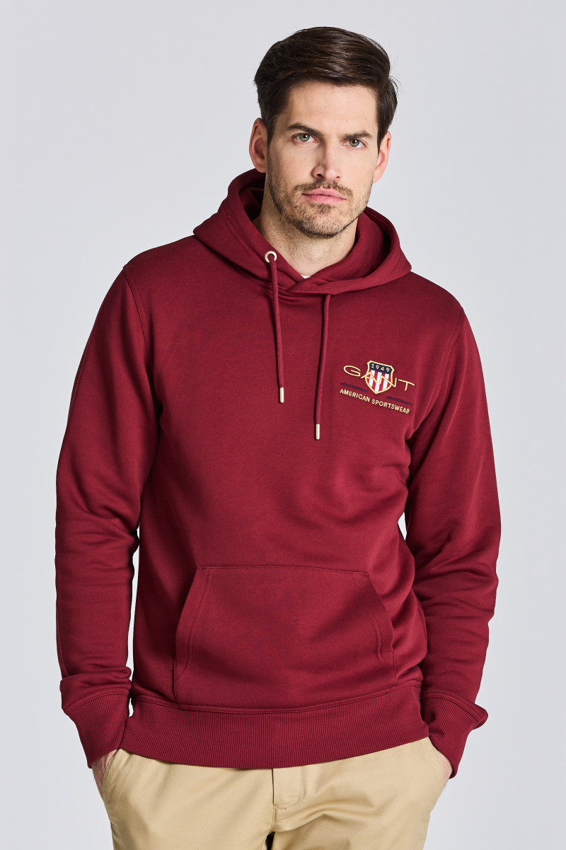 MIKINA GANT MEDIUM ARCHIVE SHIELD HOODIE ROSEWATER | GANT CZ