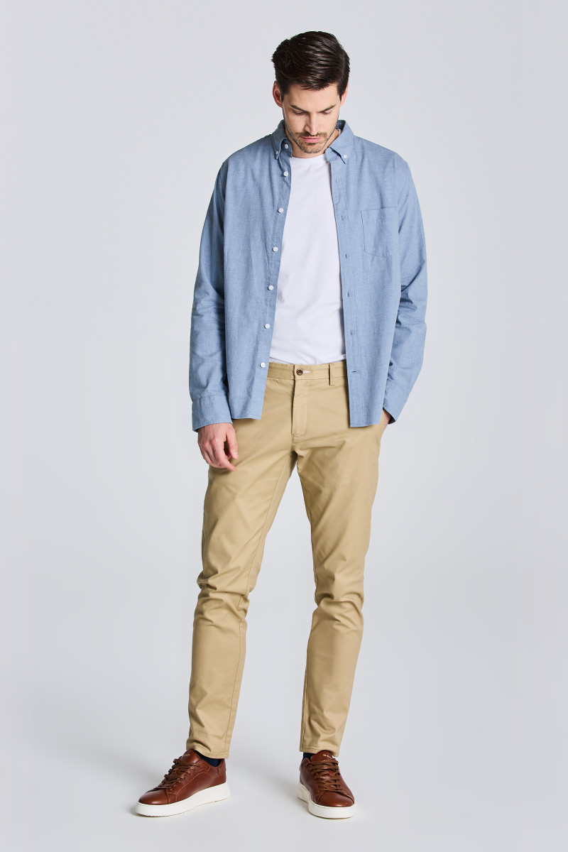 KOŠILE GANT D2. REG UT FLANNEL MELANGE SHIRT atlantic sea | GANT CZ