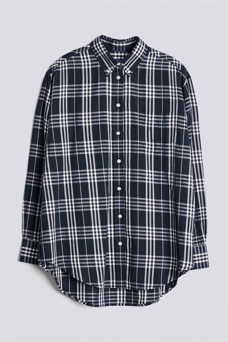 KOŠILE GANT D2. RELAXED CHECK FLANNEL SHIRT evening blue | GANT CZ