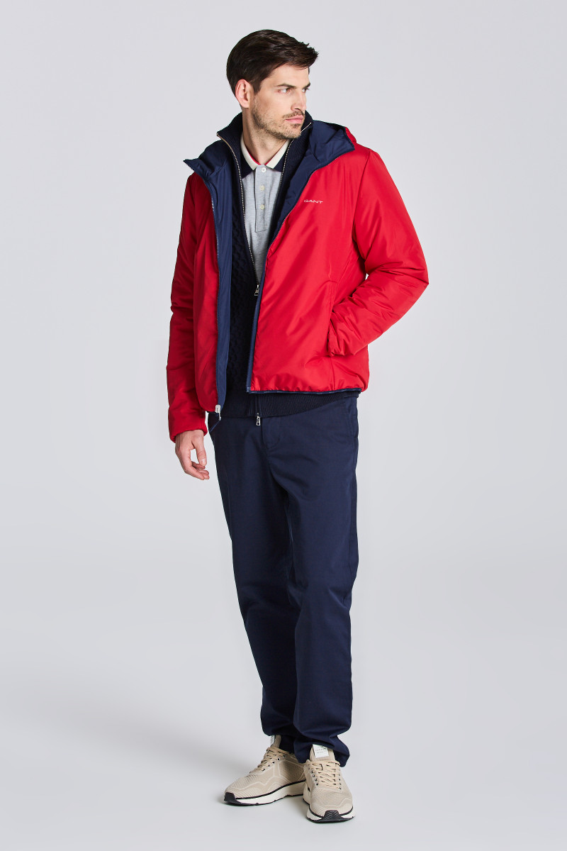 BUNDA GANT D1. REVERSIBLE HOODED JACKET marine | GANT SK
