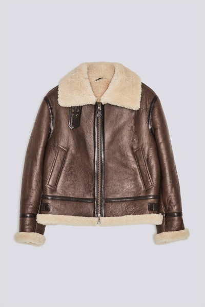 BUNDA GANT D2. SHEARLING JACKET rich brown | GANT CZ