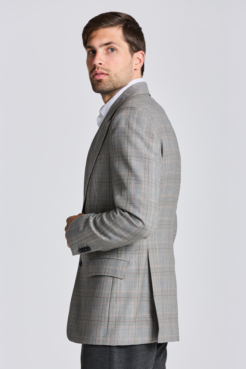 SAKO GANT D2. GLEN CHECK SUIT BLAZER black | GANT SK