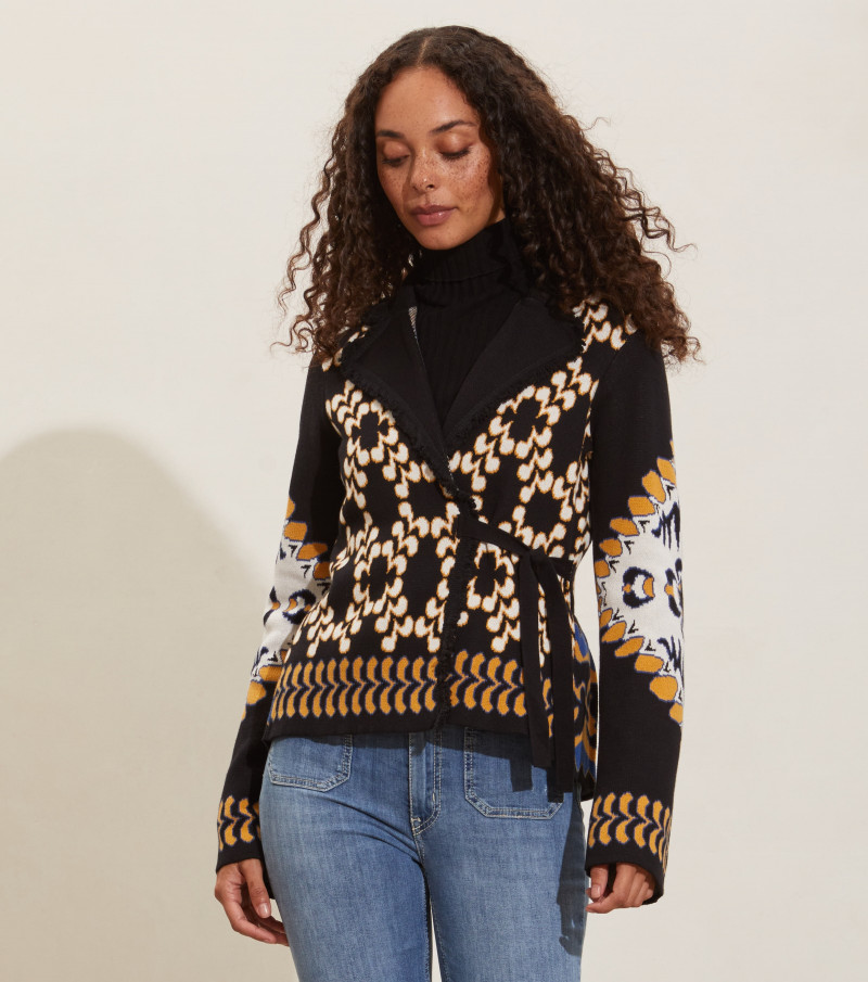 SVETR ODD MOLLY ANYA SHORT CARDIGAN MULTI BLUE | VERMONT CZ