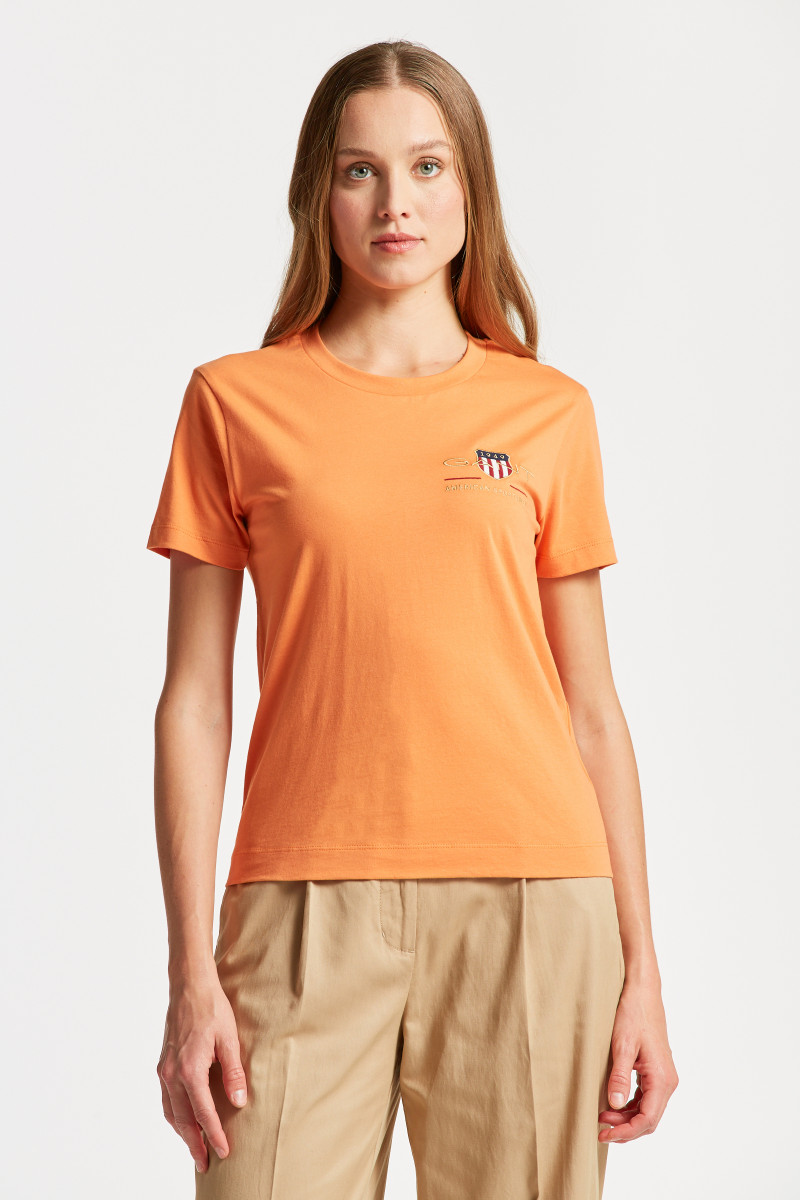 TRIČKO GANT ARCHIVE SHIELD SS T-SHIRT APRICOT ORANGE | GANT CZ
