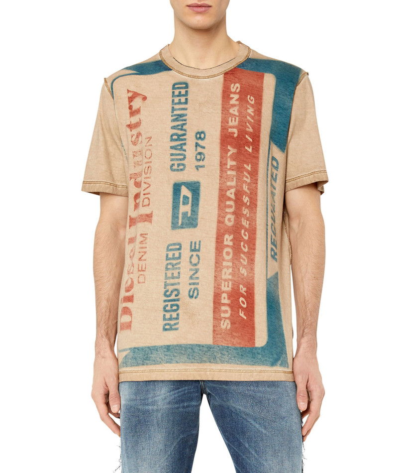 TRIČKO DIESEL T-JUST-G13 T-SHIRT BROWN | VERMONT CZ