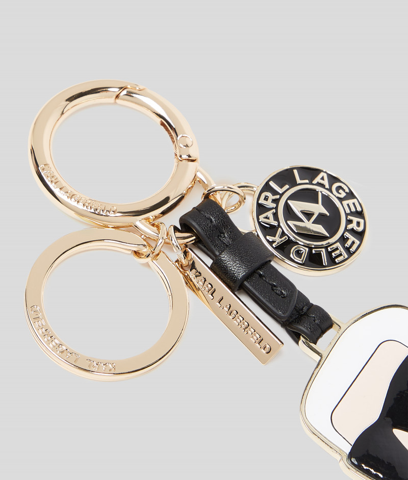 KLÍČENKA KARL LAGERFELD K/IKONIK 2.0 KARL CHARM KEYCH GOLD | VERMONT CZ
