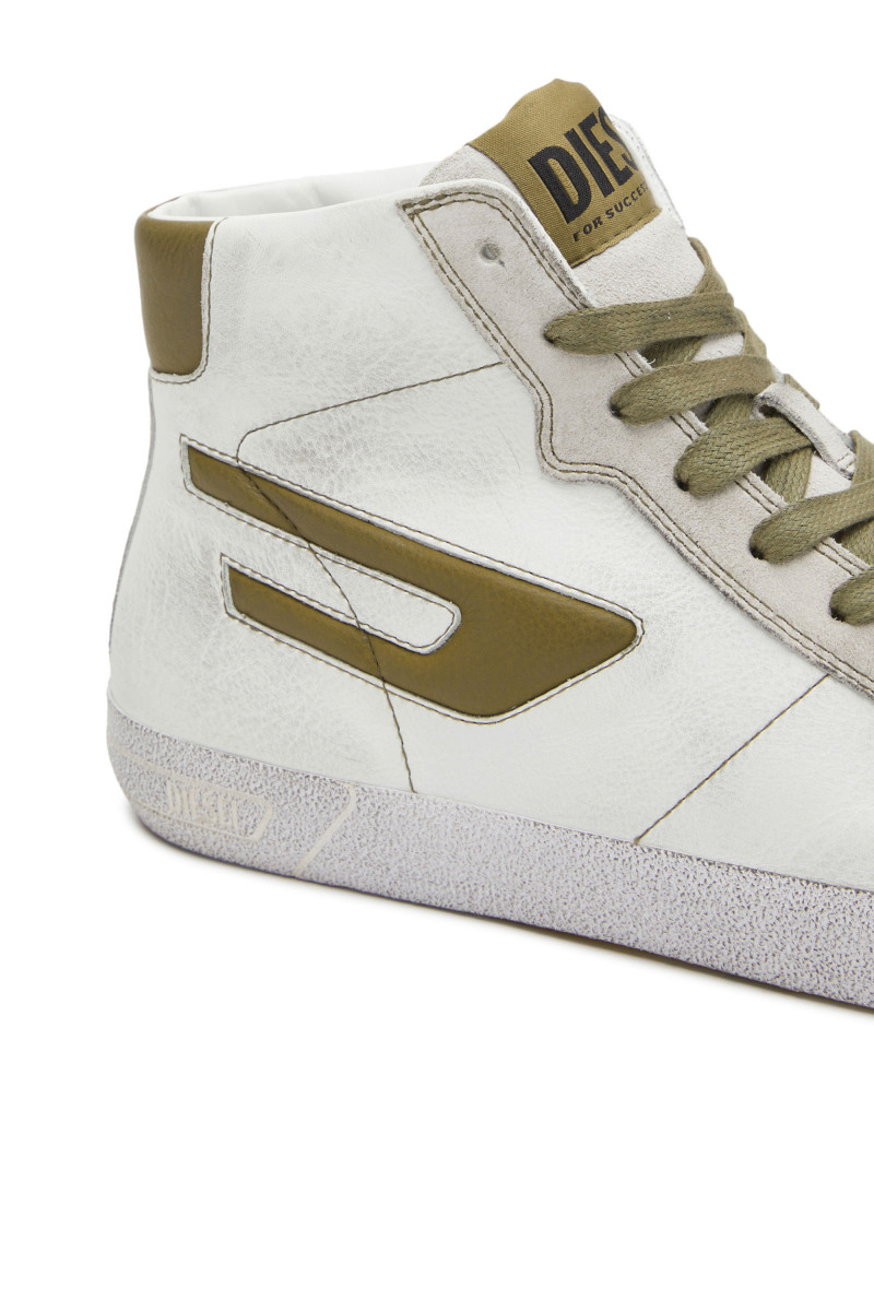 TENISKY DIESEL LEROJI S-LEROJI MID SNEAKERS WHITE/FIR GREEN | VERMONT CZ