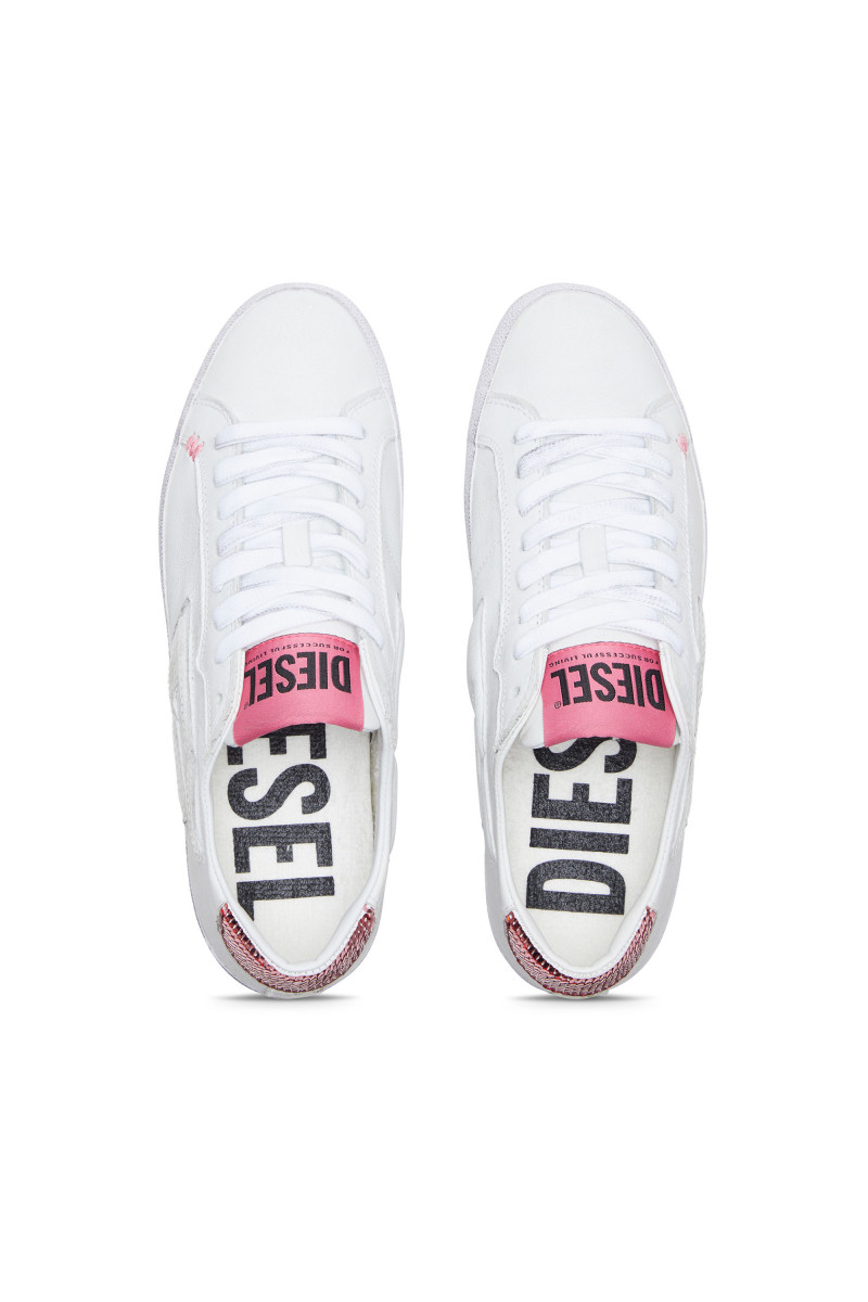 TENISKY DIESEL LEROJI S-LEROJI LOW X SNEAKERS WHITE/GERANIUM PINK ...
