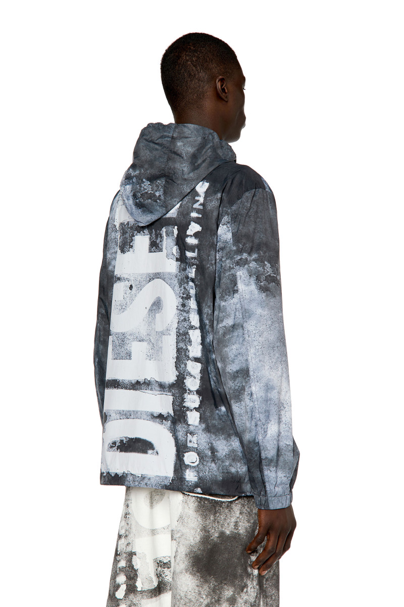 DZSEKI DIESEL J-WARRETT-LOGO JACKET GREY | VERMONT HU