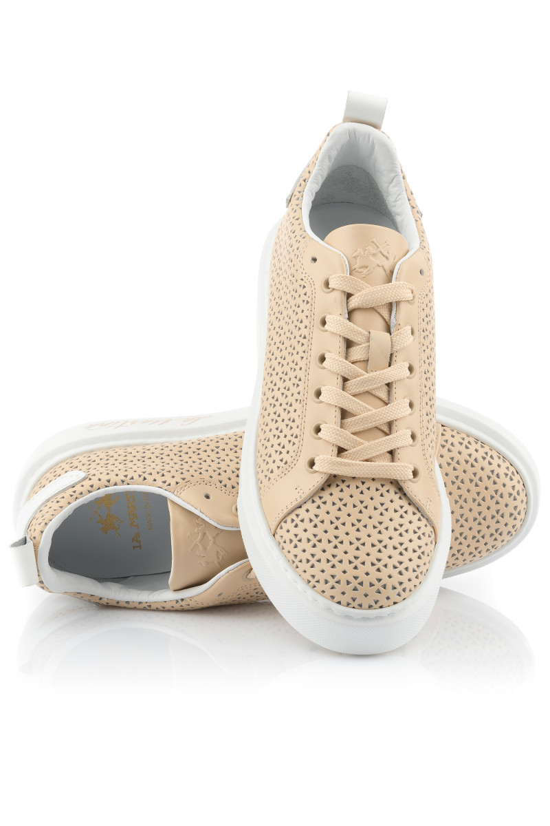 SPORTCIPŐ LA MARTINA SCARPA DONNA CALF - CALF PESCA - BIANCO | VERMONT HU