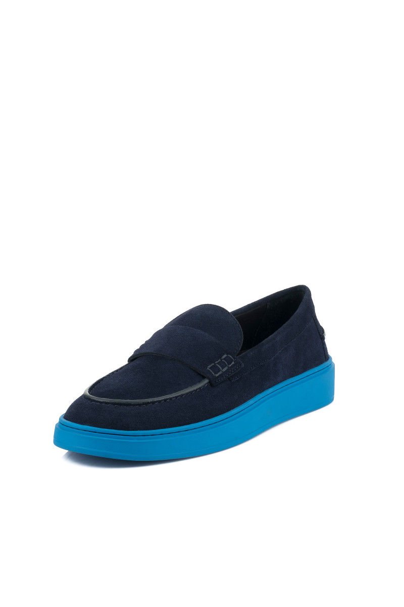 MOKASÍNY MANUEL RITZ SHOES LIGHT BLUE | VERMONT CZ