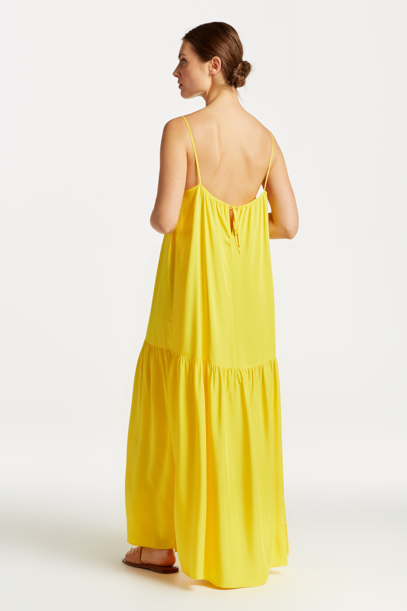 ŠATY GANT MAXI STRAP DRESS canary yellow | GANT CZ