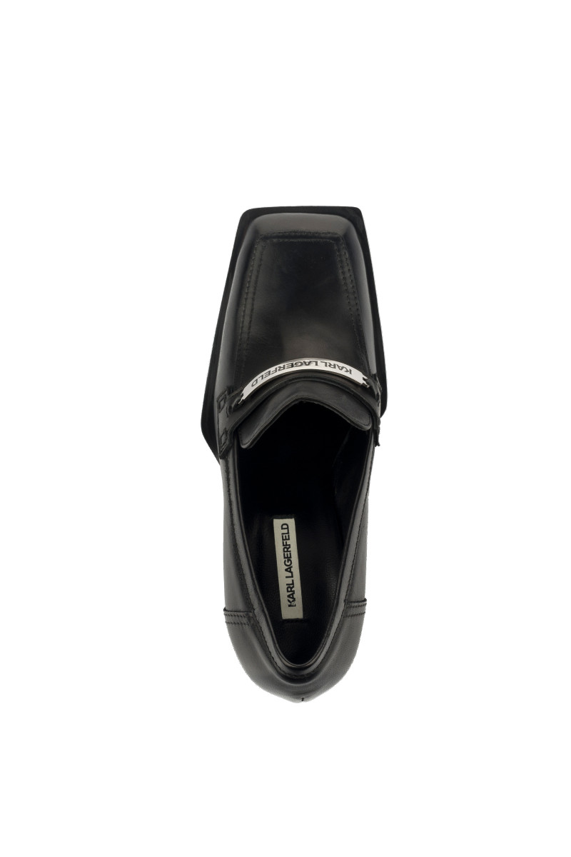 POLTOPÁNKY KARL LAGERFELD APRON FRONT LOAFER BLACK LTHR | VERMONT SK