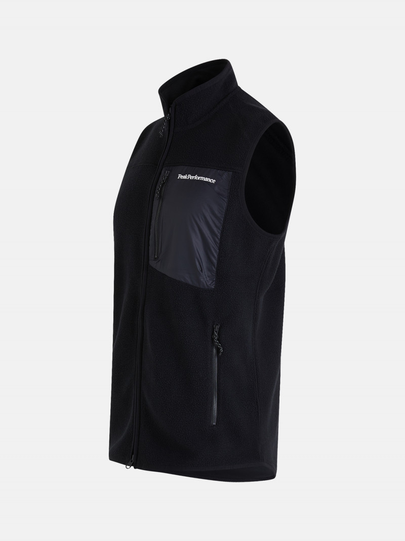 MELLÉNY PEAK PERFORMANCE M PILE VEST BLACK/BLACK | VERMONT HU