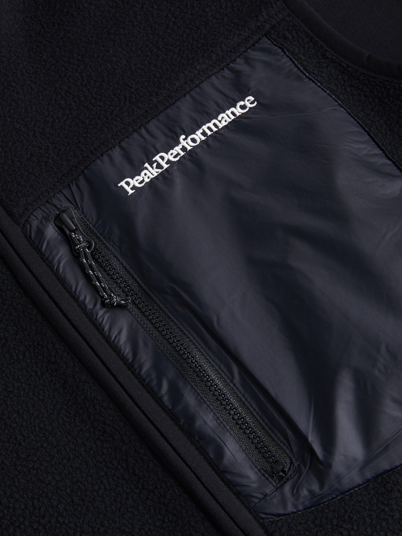 MELLÉNY PEAK PERFORMANCE M PILE VEST BLACK/BLACK | VERMONT HU