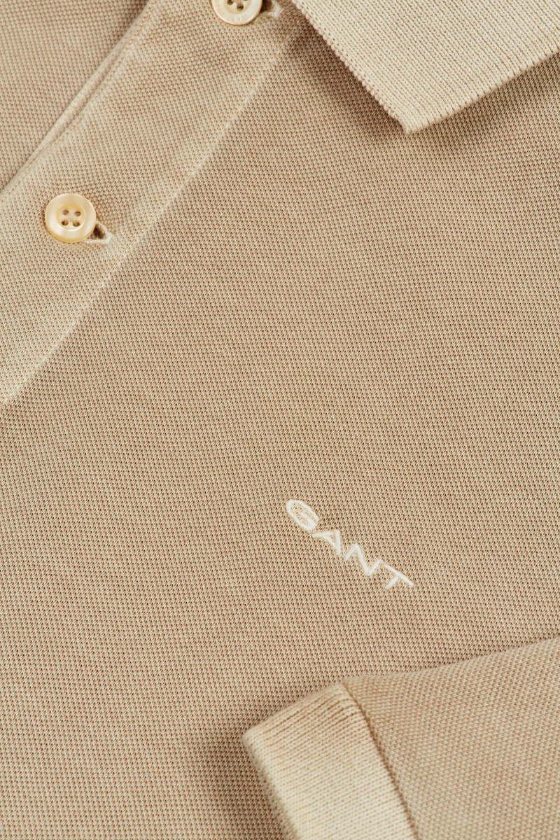 POLOKOŠEĽA GANT SUNFADED PIQUE SS RUGGER concrete beige | GANT SK