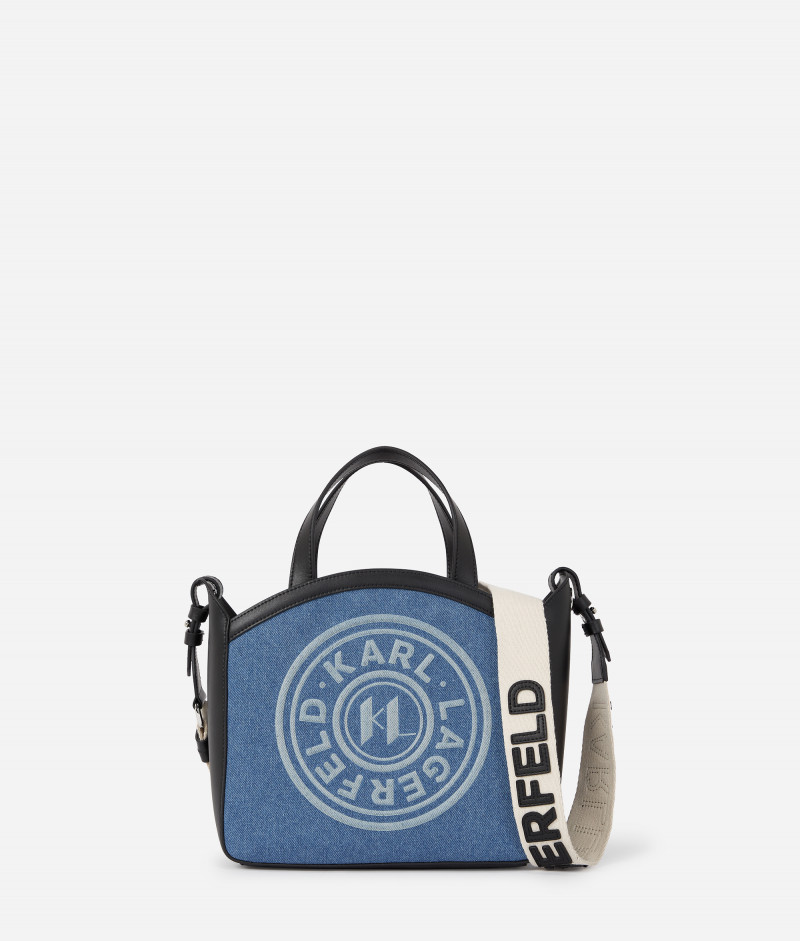 RETIKÜL KARL LAGERFELD K/CIRCLE SM TOTE DENIM BLUE | VERMONT HU