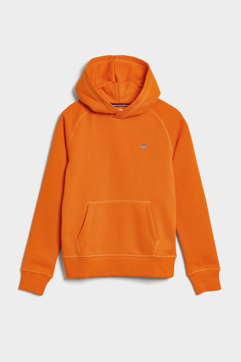 MIKINA GANT SHIELD HOODIE VIVID ORANGE | GANT CZ