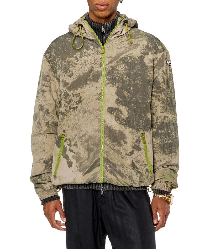 BUNDA DIESEL J-WARRETT-PRINT JACKET GREEN | VERMONT CZ