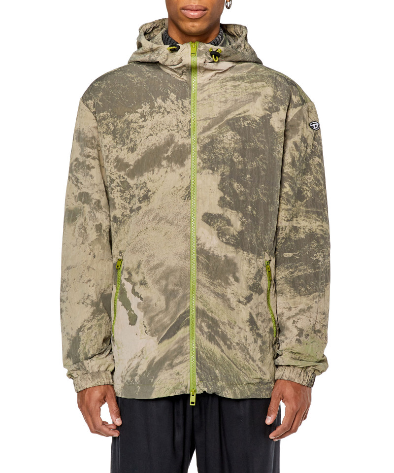BUNDA DIESEL J-WARRETT-PRINT JACKET GREEN | VERMONT CZ