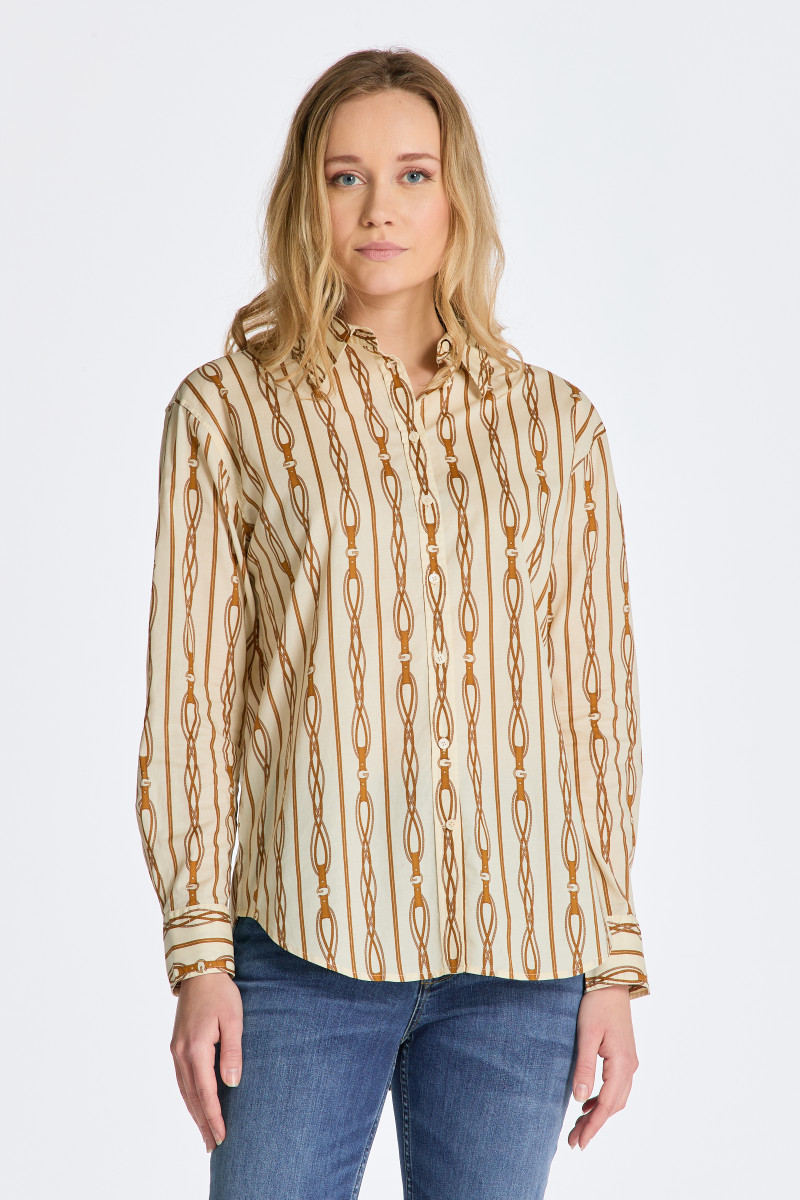 KOŠILE GANT REL ROPE STRIPE COT VOILE SHIRT LINEN | GANT CZ