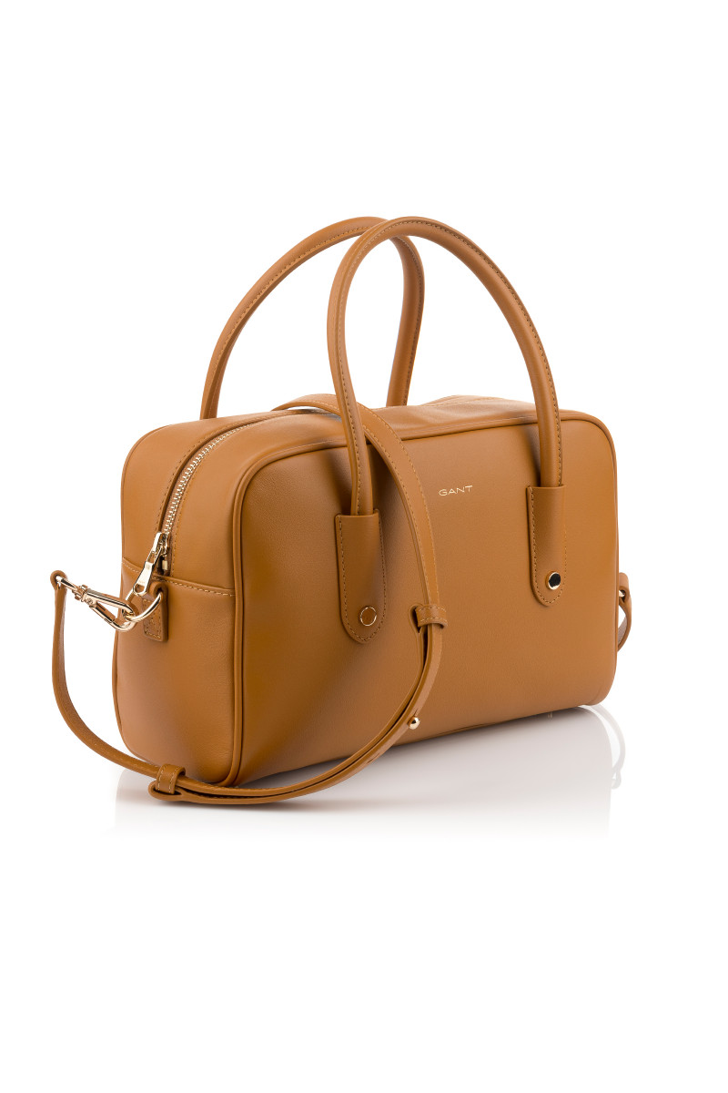 KABELKA GANT ICONIC MEDIUM LEATHER BAG cinnamon brown | GANT CZ