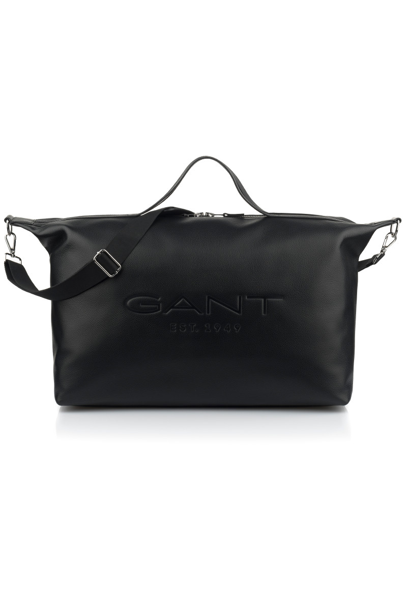 TRAVEL BAG GANT UNISEX. SLOUCHY LEATHER BAG BLACK | GANT CZ