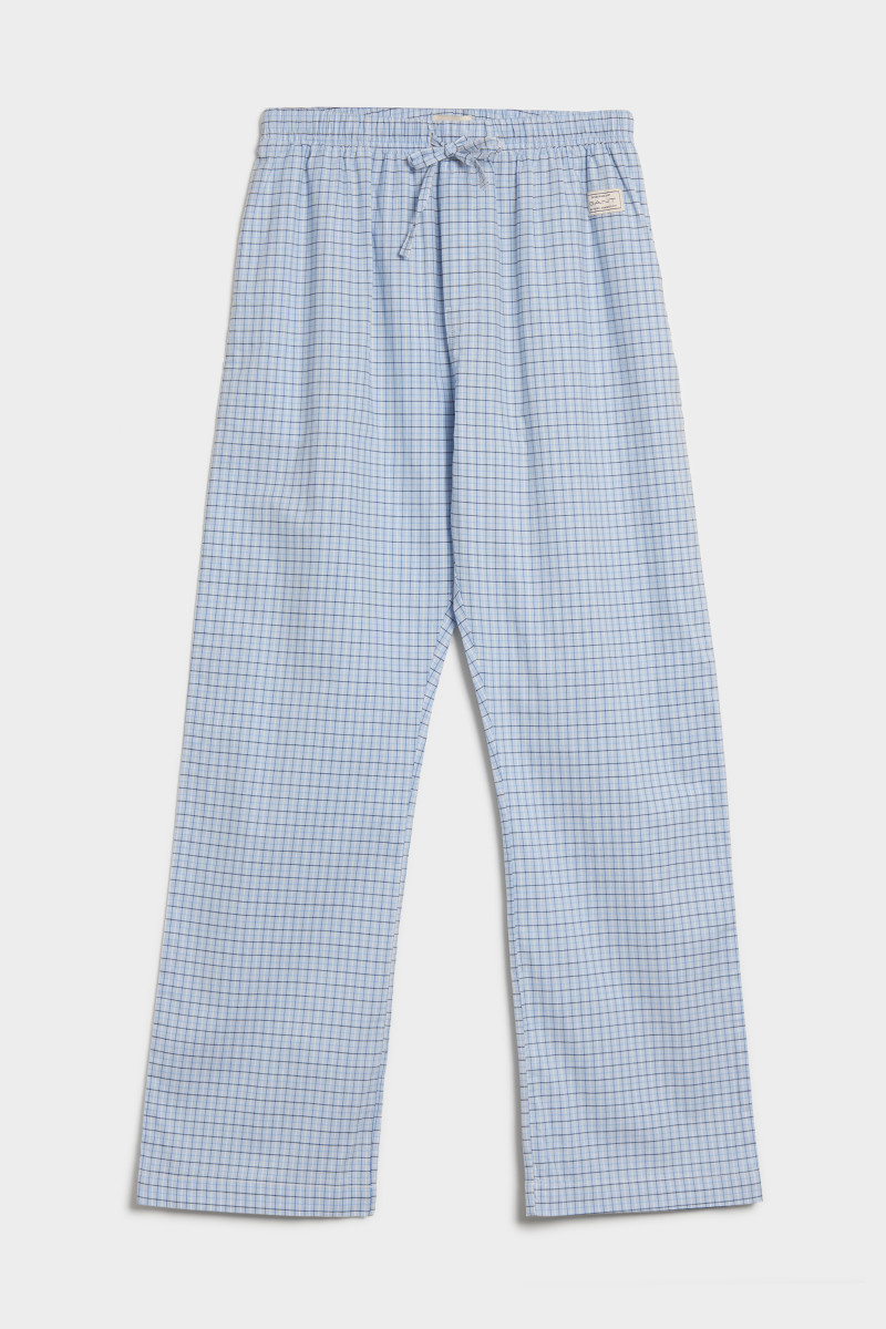 PIZSAMA NADRÁG GANT CHECK PAJAMA PANTS CAPRI BLUE | GANT HU