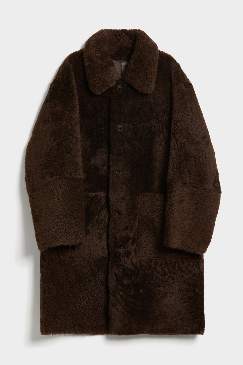 KABÁT GANT OVERSIZED SHEARLING COAT rich brown | GANT CZ