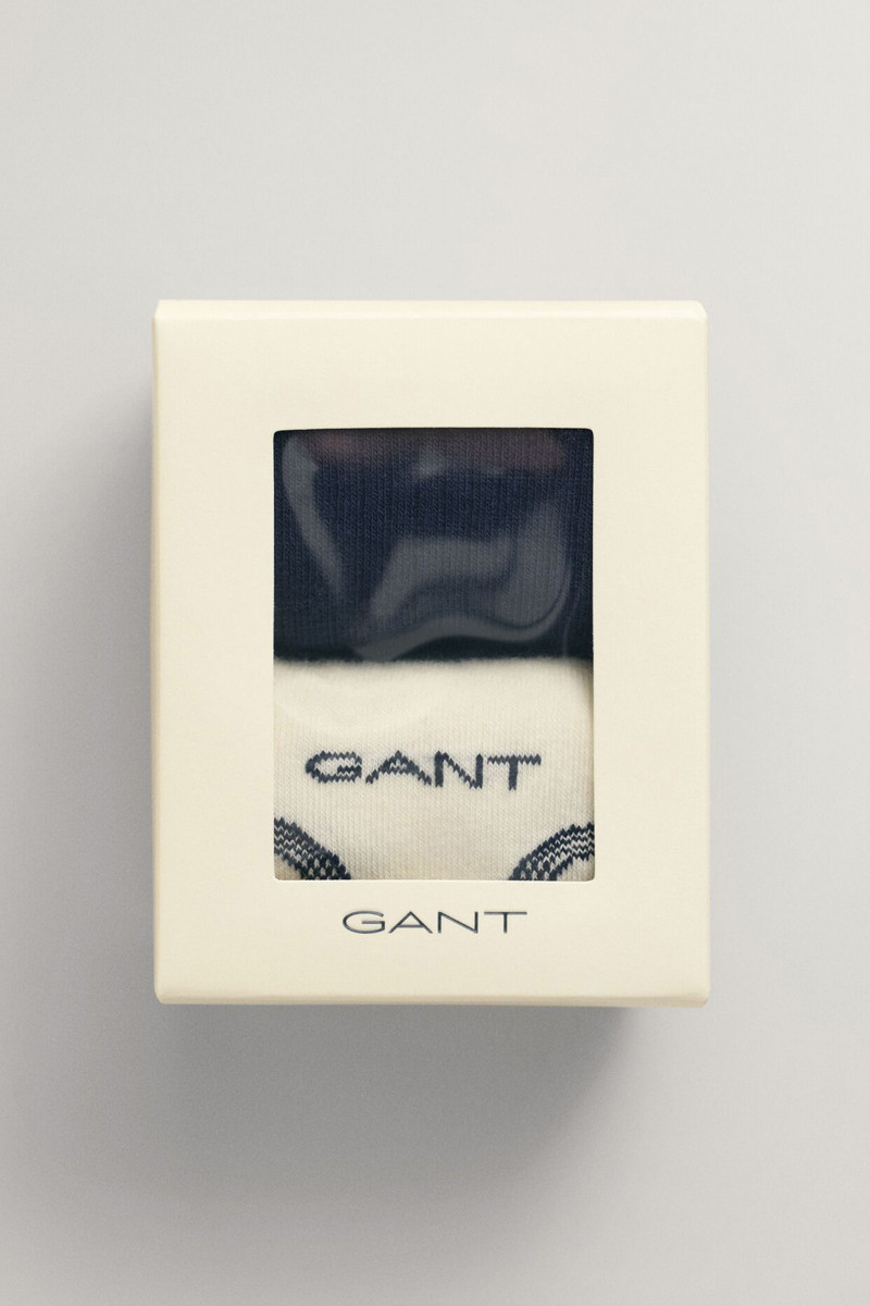 PONOŽKY GANT SOCKS 2-PACK GIFT BOX EVENING BLUE | GANT CZ