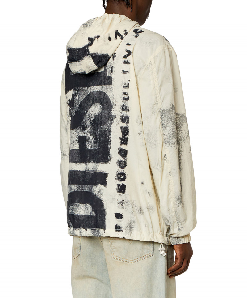 BUNDA DIESEL J-WARRETT-LOGO-LOGO JACKET VAPOUROUS GRAY | VERMONT CZ