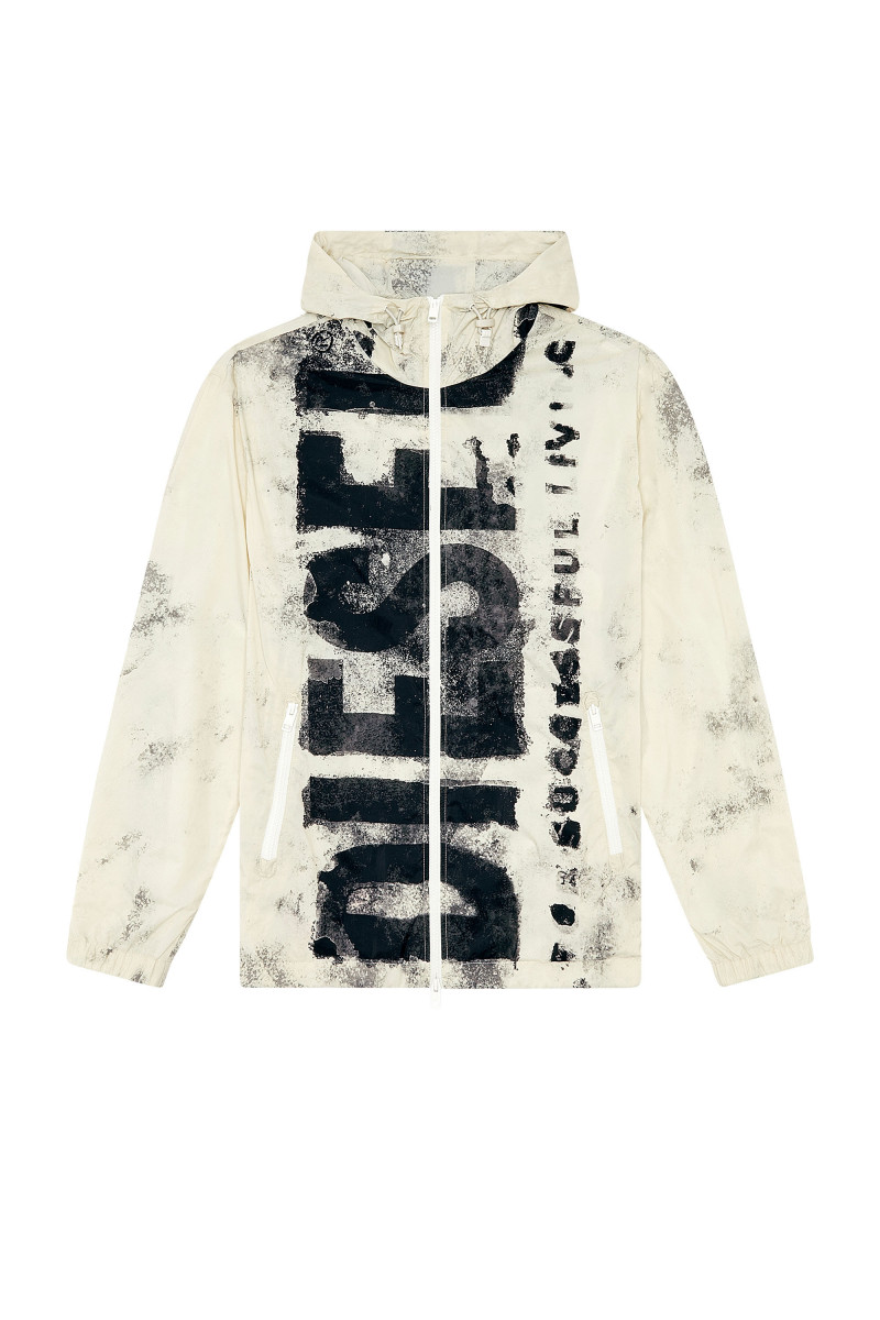 BUNDA DIESEL J-WARRETT-LOGO-LOGO JACKET VAPOUROUS GRAY | VERMONT CZ